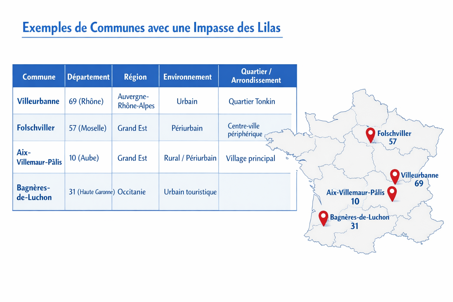 Quelle rue mène à l'impasse des Lilas à Paris